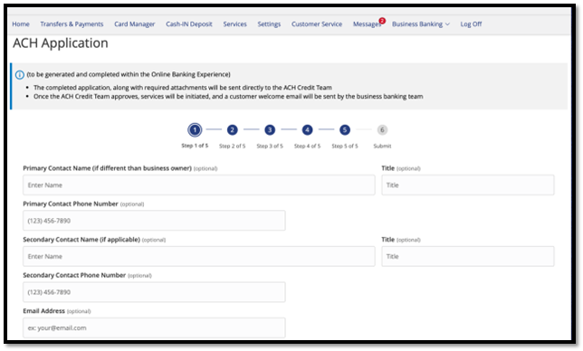 How can I request ACH services?