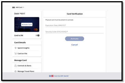 How do I activate my debit card?