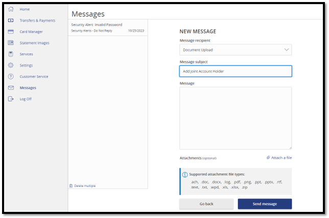 How do I add a joint account holder?